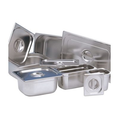Stainless Steel Gastronorm Containers and Lids - Golden Dolphin Supplies